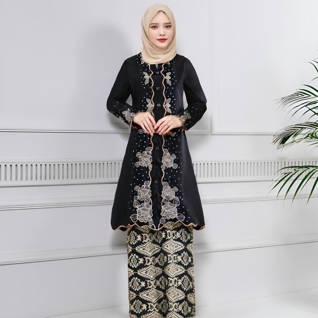 PickOne Fashion Baju Kebaya Kebarung Batik Moden Baju Labuh Kebaya ...