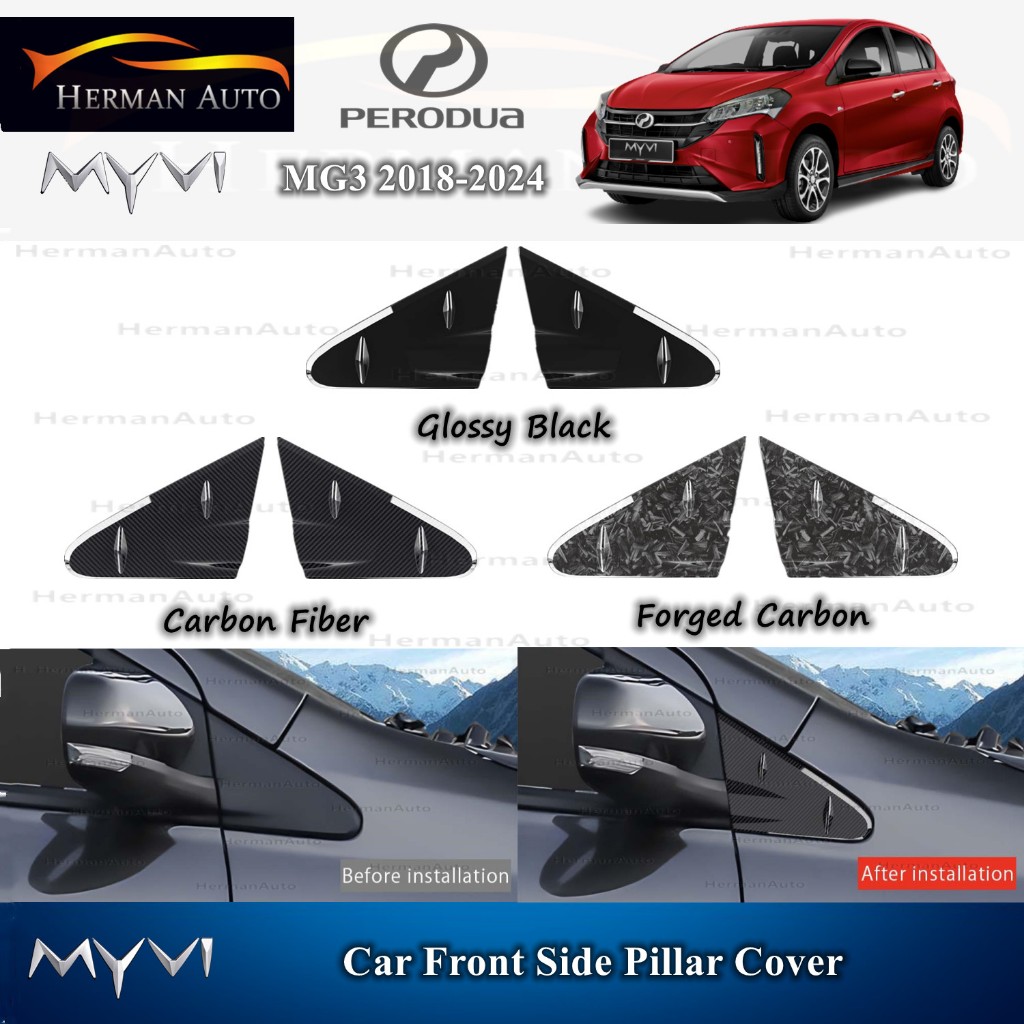 HermanAuto Perodua Myvi MG3 Myvi Baru 2018-2024 Car Front Side Pillar ...