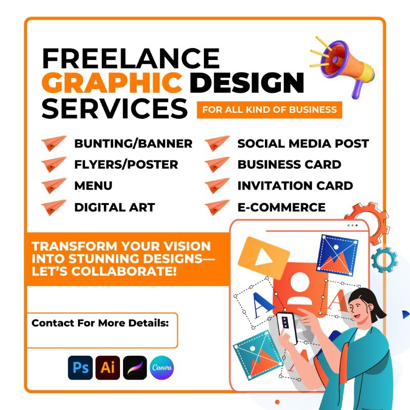 GRAPHIC DESIGN SERVICE (Poster / Flyer / Menu / Social Media ...