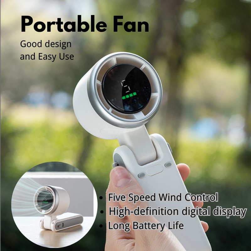 Pocket Breeze 3-in-1 Mini Turbo Fan, 2024 New Portable Handheld Turbo ...