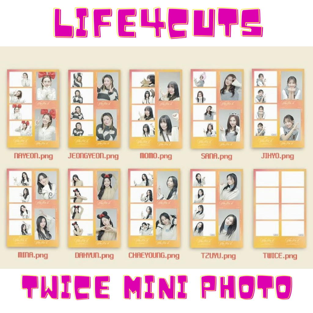 KOREA LIFE 4 CUTS TWICE WITH YOU/ I GOT YOU PHOTOCARD for collection ...