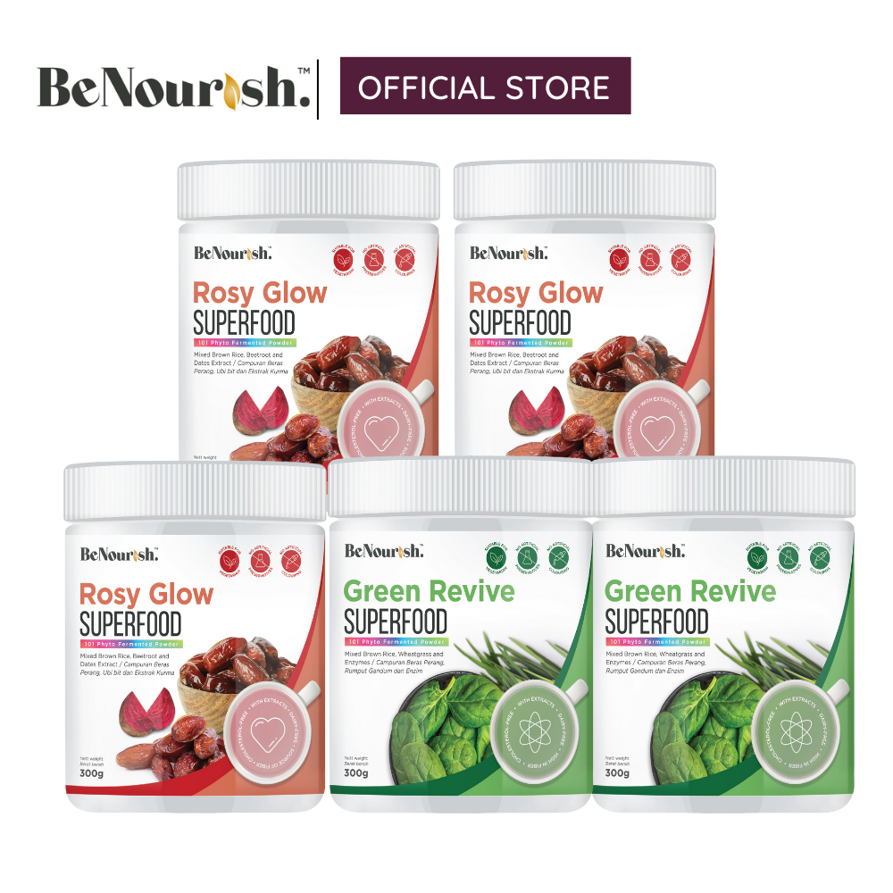 BeNourish Rosy Glow & Green Revive Superfood Bundle Set | Shopee Malaysia