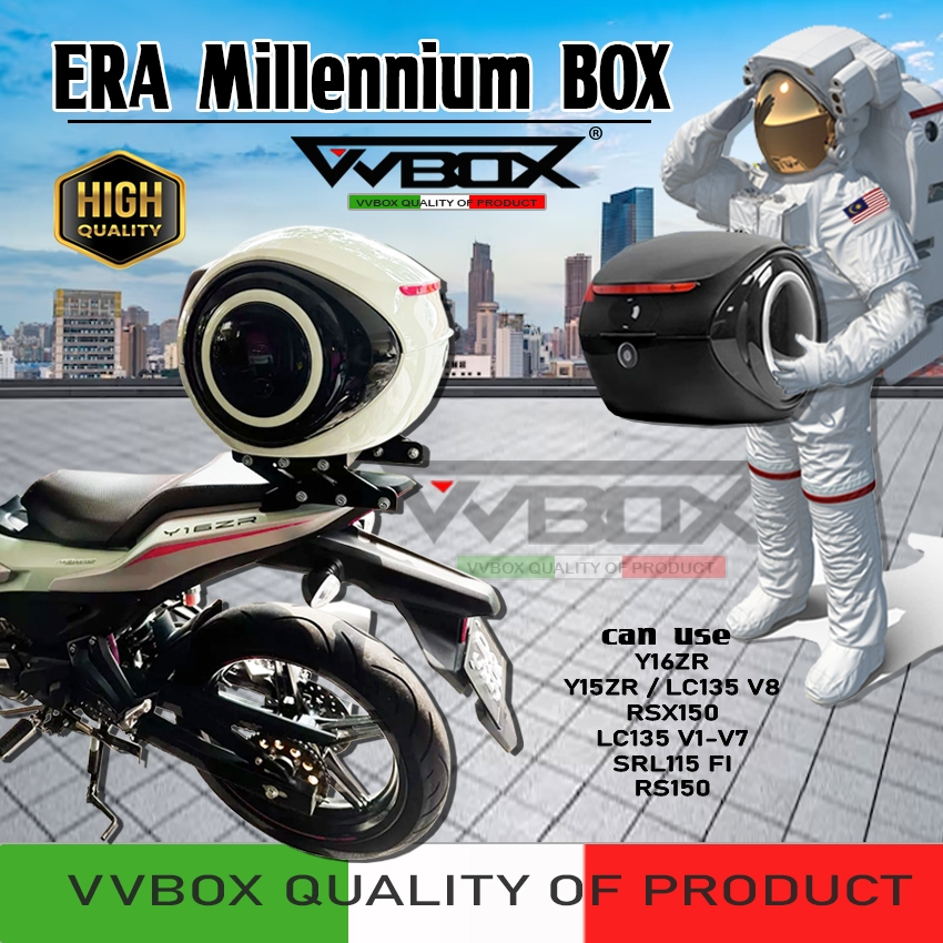 🔥Motorcycle ABS TOP BOX🔥 35L Alien Tail Box Siput Double-layer ...