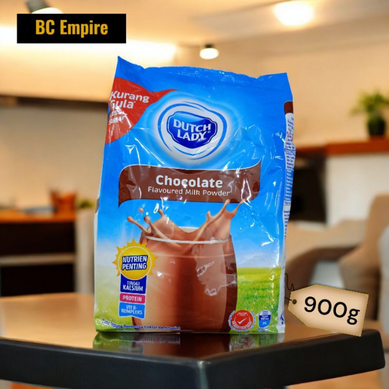 Serbuk Coklat Dutch Lady Kurang Gula Chocolate Flavored Milk Powder ...