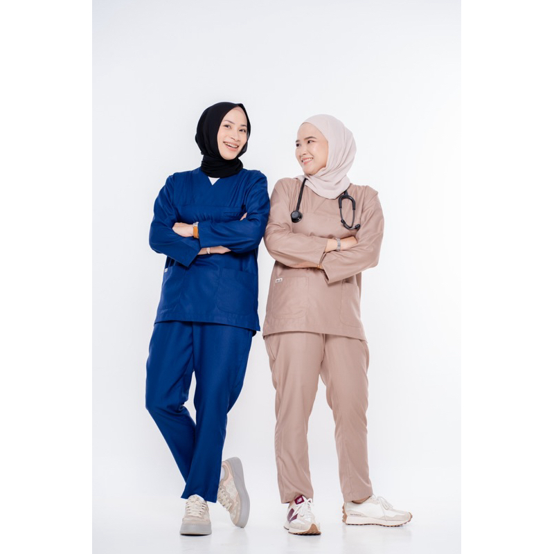 EnduraLite Series Medical Scrub Clothes Set (Long Sleeve) | Shopee Malaysia