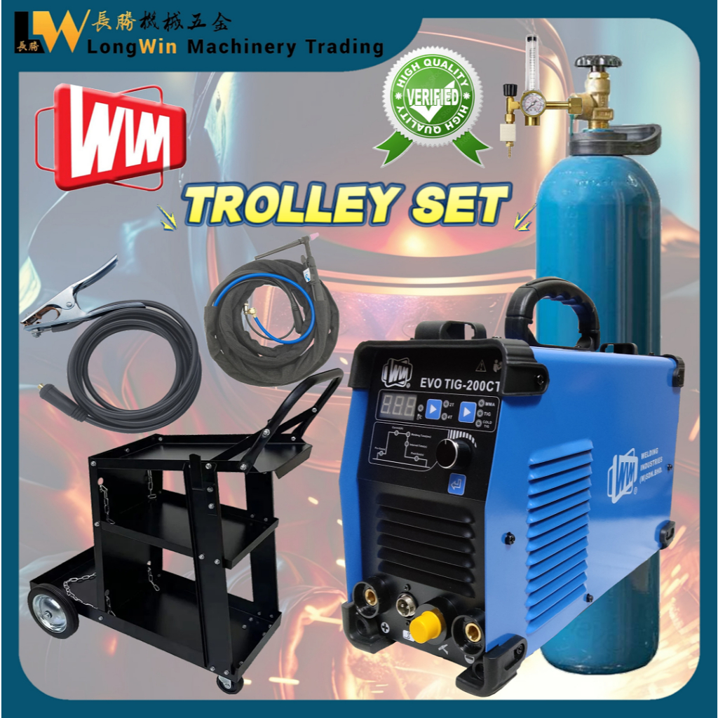 WIM EVO TIG 200CT Welding Machine TIG/MMA Single Phase Dual Action ...