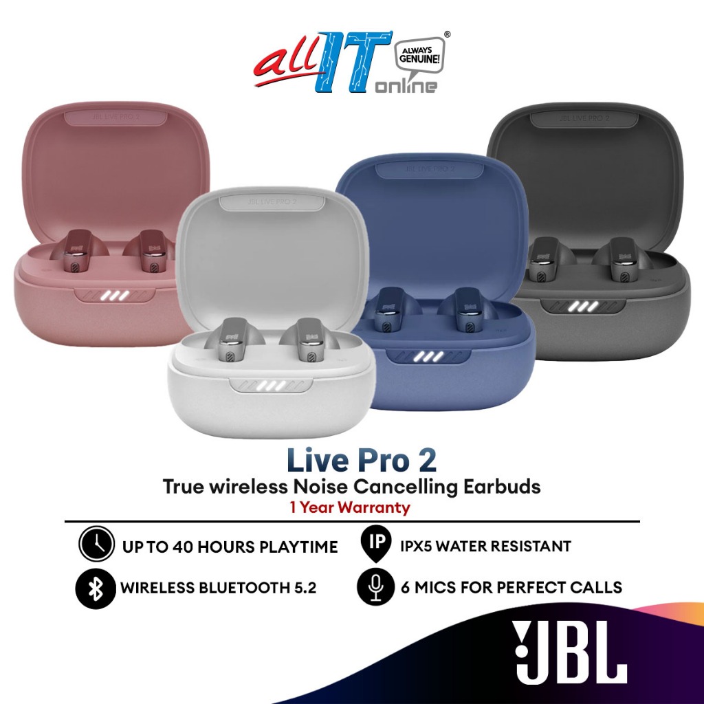 JBL Live Pro 2 TWS True wireless Noise Cancelling earbuds | Shopee Malaysia