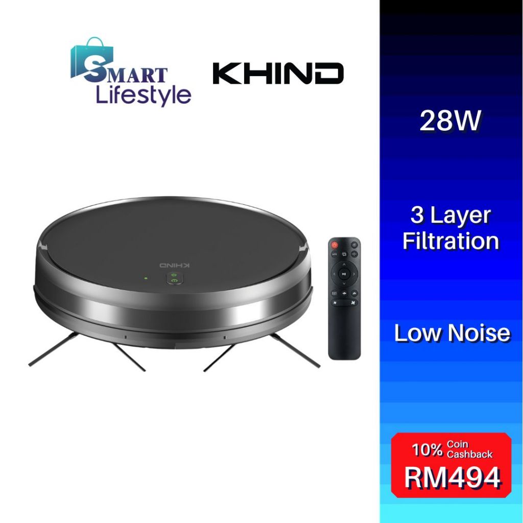 Khind Robotic Vacuum with Intelligent Sensing System VC9K20 | Shopee ...