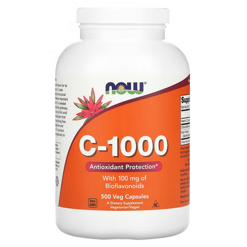NOW Foods, C-1000 with Bioflavonoids, 30 - 500 Vcaps | NOW Foods ...
