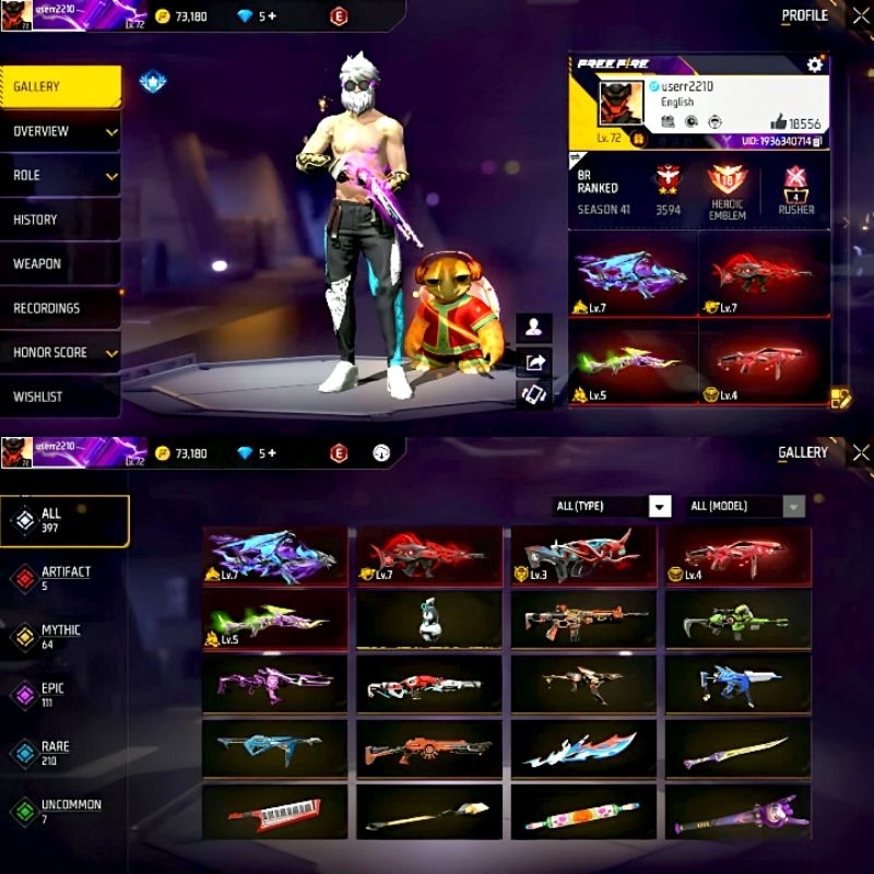 Account Free Fire Paduu | Shopee Malaysia