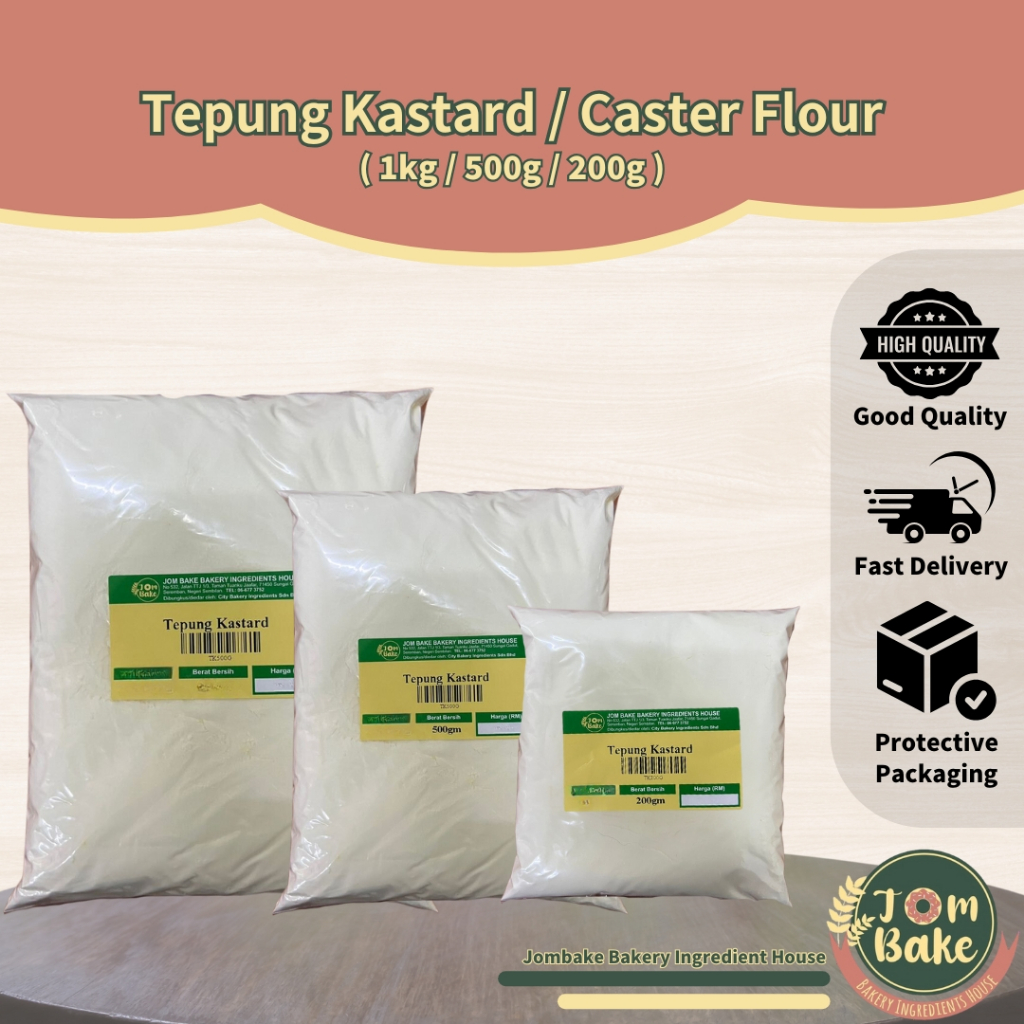 Tepung Kastard / Caster Flour [ 200g / 500g / 1kg ] | Shopee Malaysia