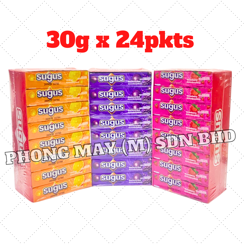 SUGUS ASSORTED FLAVOURED CHEWY CANDY [30G*24PCS] | Shopee Malaysia