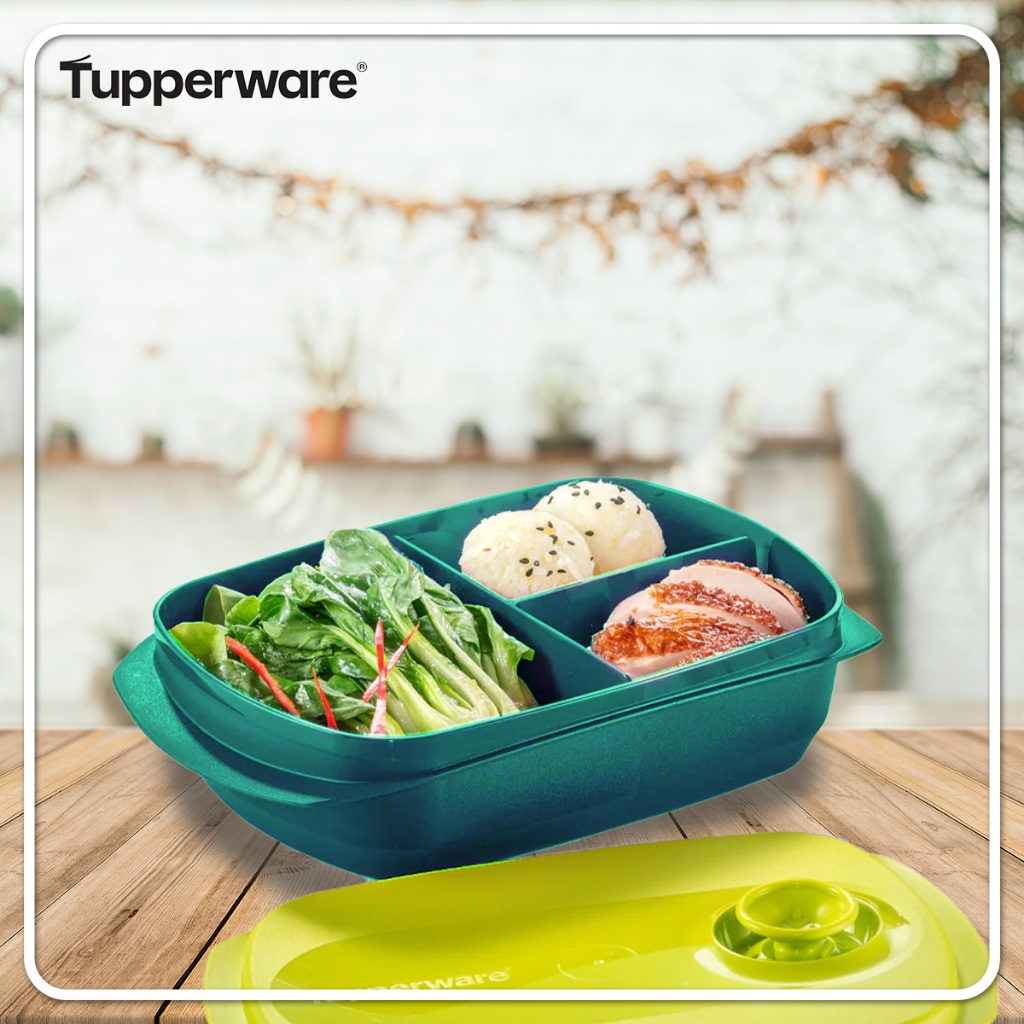 Tupperware Reheatable Divided Lunch Box / Foodie Buddy / Click to Go ...