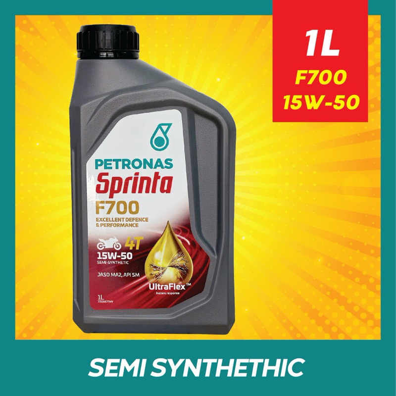 Petronas Sprinta F700 4T 15W-50 SEMI SYNTHETIC ORIGINAL 1LITER | Shopee ...