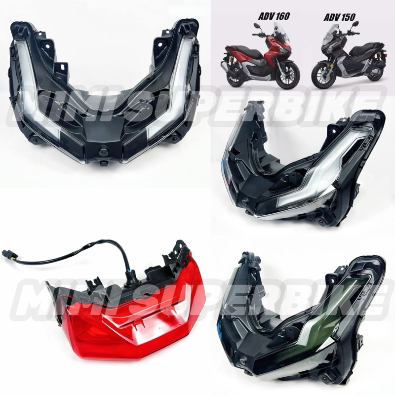 HONDA ADV150 ADV160 ADV HEAD LAMP ASSY & TAIL LAMP STANDARD (SAMA PAKAI ...