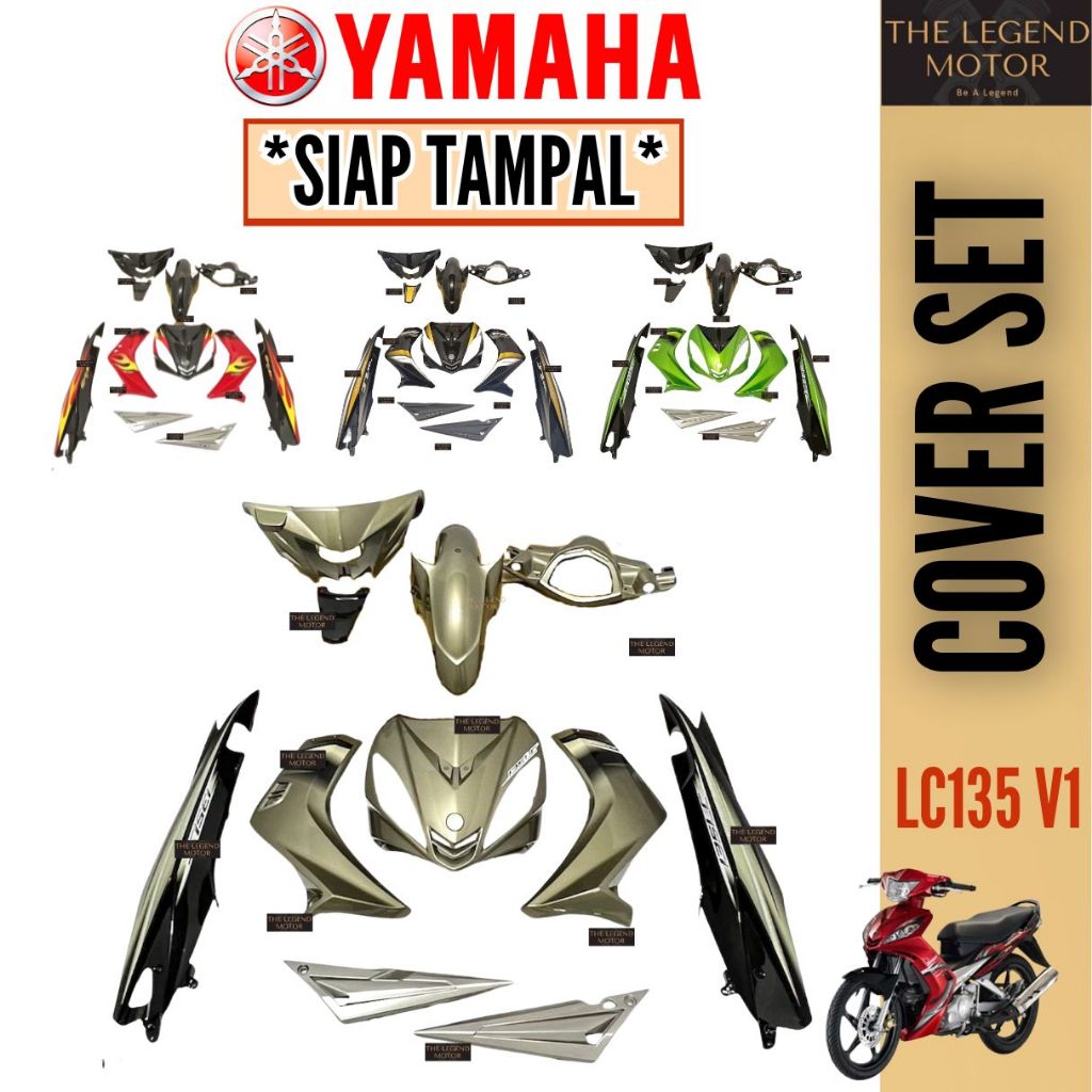 LC135 V1 LC 135 135LC Coverset Sticker Cover Set Body Caver Kaver ...