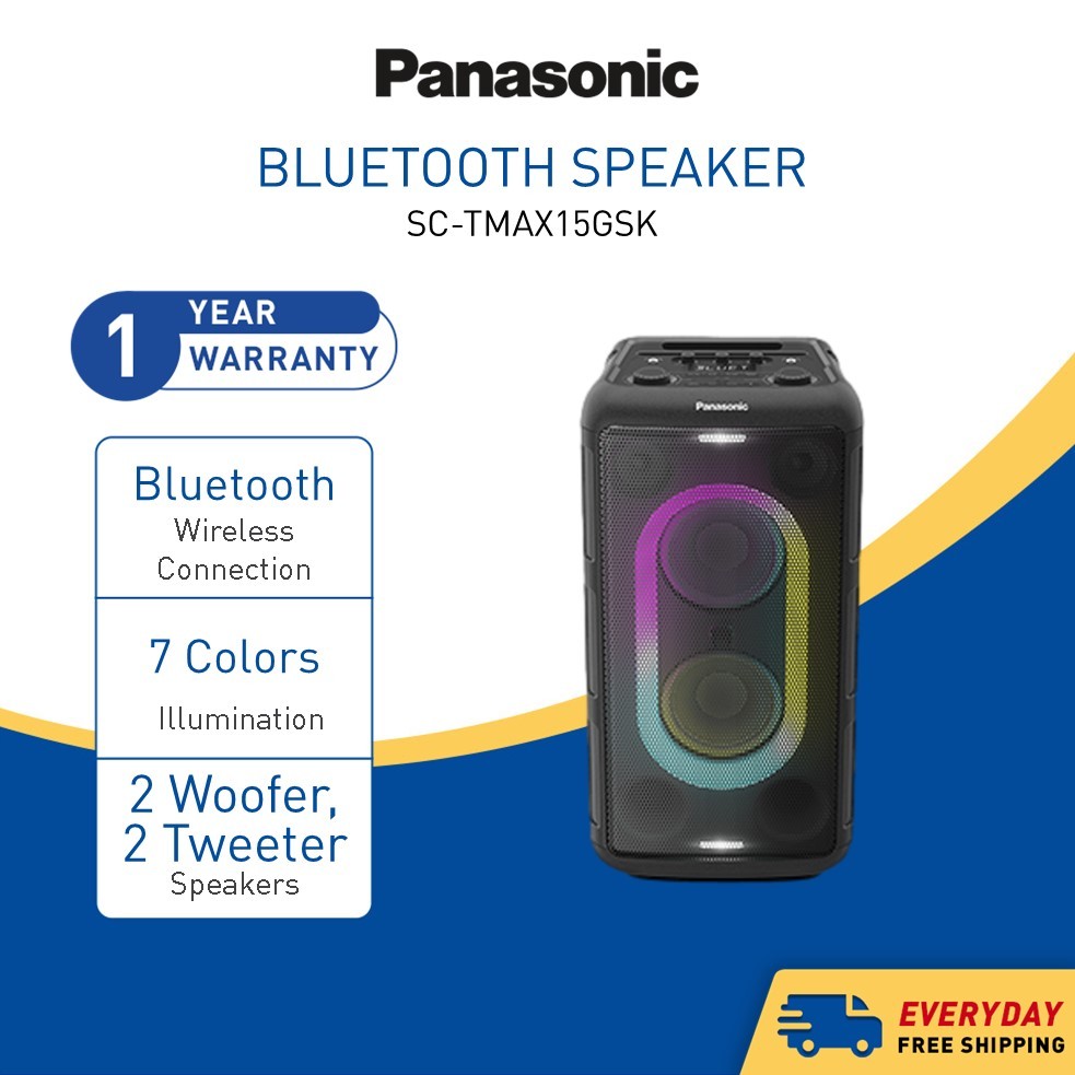 PANASONIC SC-TMAX15GSK HIGH POWER AUDIO SYSTEM SPEAKER WITH BLUETOOTH ...