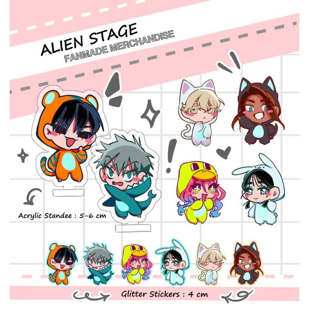 ╏ALIEN STAGE╏FANMERCH | Acrylic Standee | Stickers | Shopee Malaysia