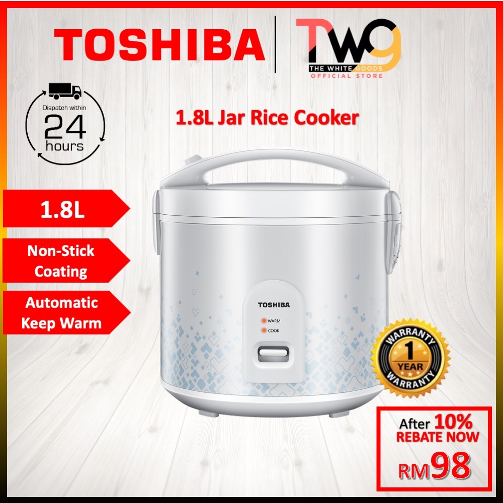 Toshiba Rice Cooker 1.8L JAR RICE COOKER RC-18JH1NMY | Shopee Malaysia