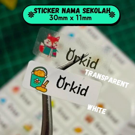 Sticker nama kartun buku sekolah | Shopee Malaysia
