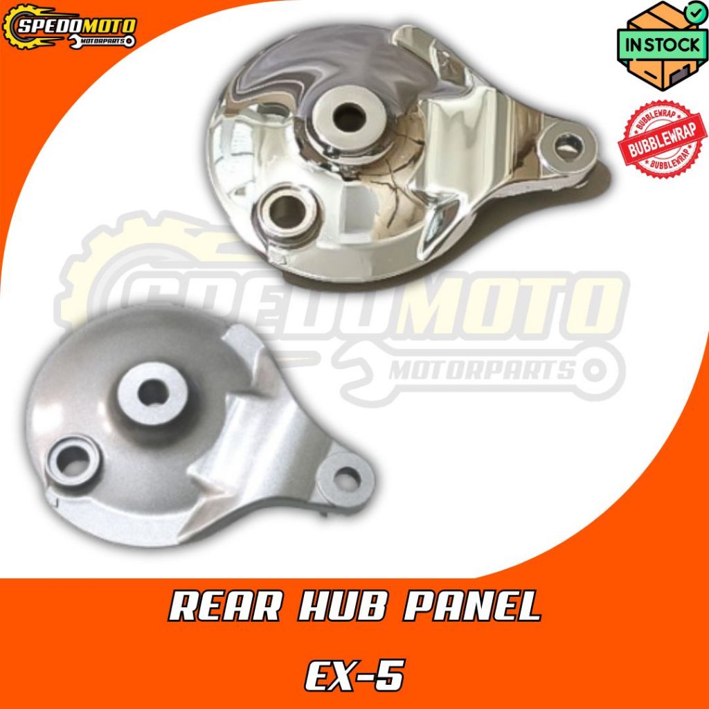 REAR HUB PANEL HONDA EX-5 HIGH POWER / GBO / C70 (GREY & CHROME) | Shopee Malaysia