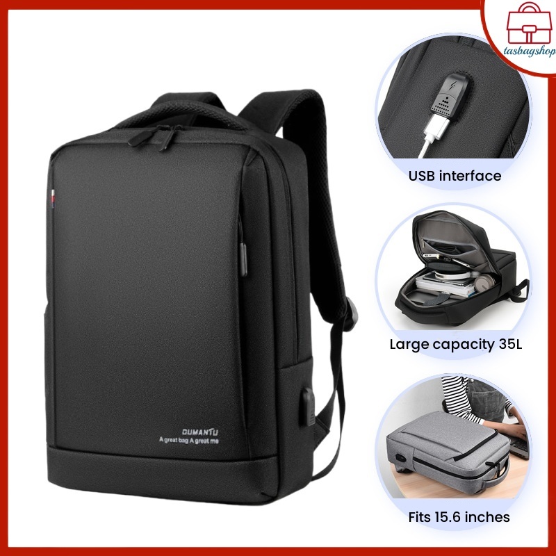 Tasbagshop-Men's Business Backpack Waterproof Laptop Backpack Male ...