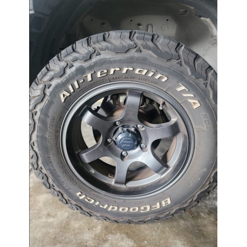 (Set of 5) TE37 Style Rim Wheels With Tyre Bundle Suzuki Jimny Kenda ...