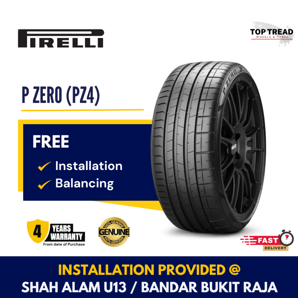 Pirelli P Zero PZ4 19 20 21 inch Tyre (INSTALLATION/DELIVERY WEST MY ...