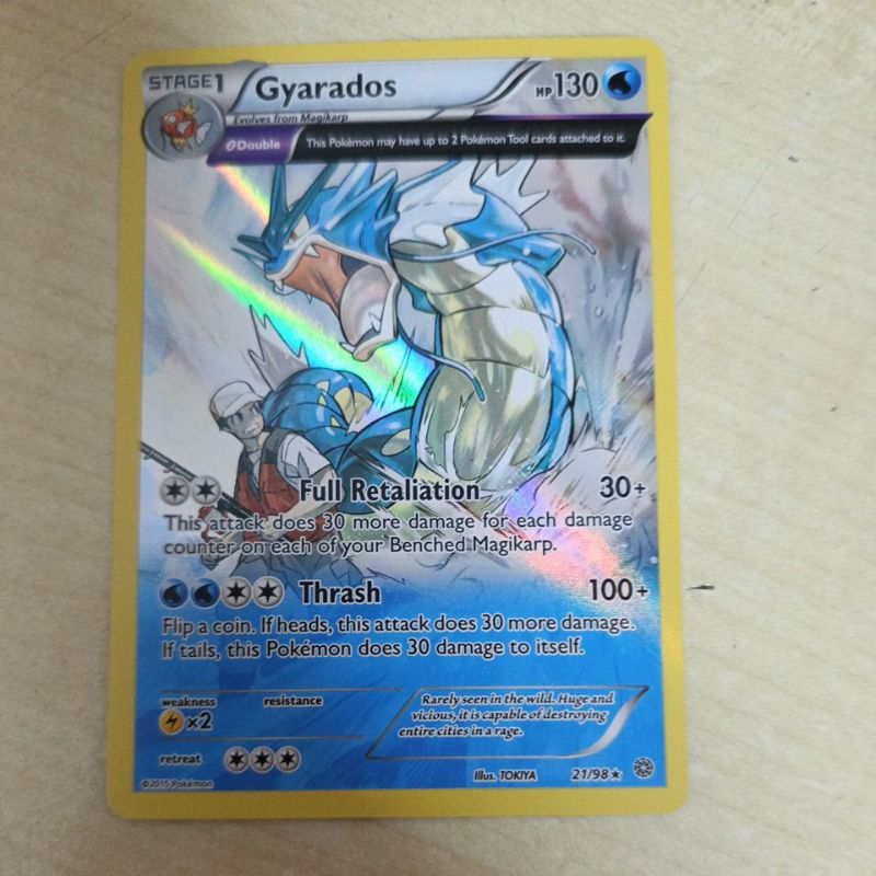 Gyarados Full Art Holo Rare LP - 21/98 XY Ancient origins | Shopee Malaysia