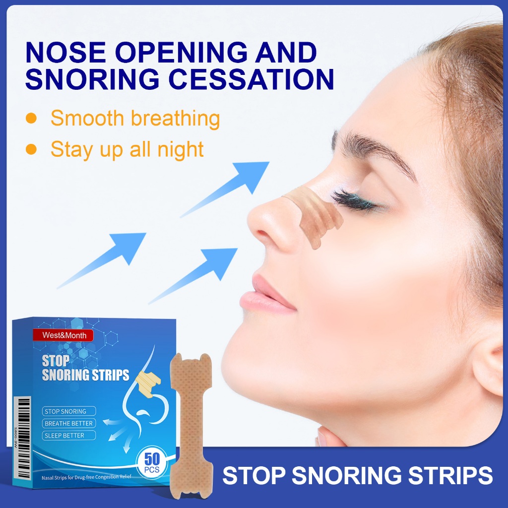 🔥ORI Nasal Strip Anti Snoring Snore Stopper Ubat Dengkur Pelekat Hidung ...