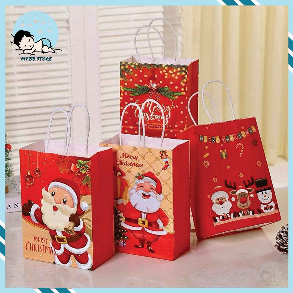 [ Ready Stock ] Merry Christmas & Christmas Gift Paper Bag Handbag ...