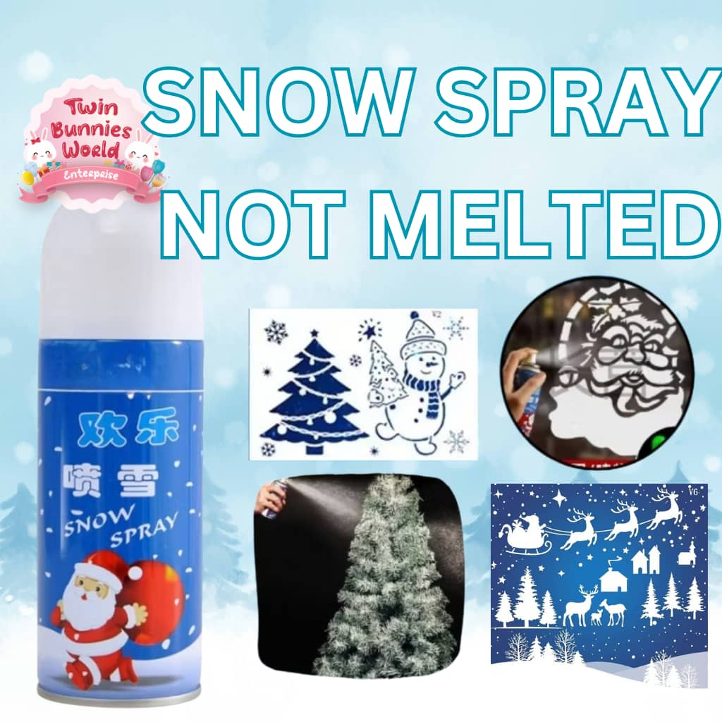 Not Melted Window Snow Spray Spray Template Spray Mould Christmas ...