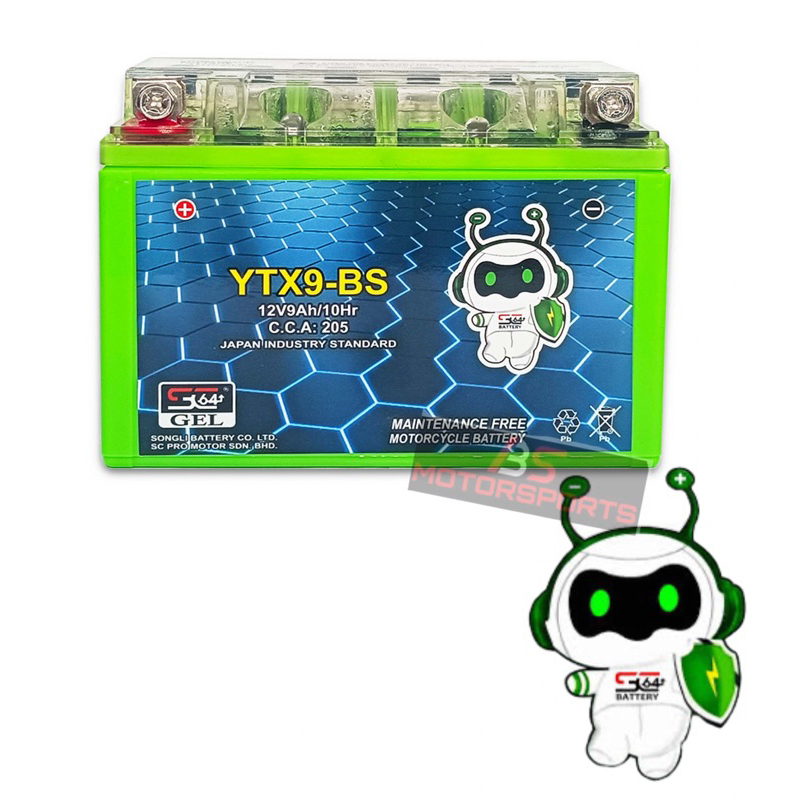 YTX9-BS BATTERY MOTOR YTX9 BATTERY MOTORCYCLE SC64 | Shopee Malaysia