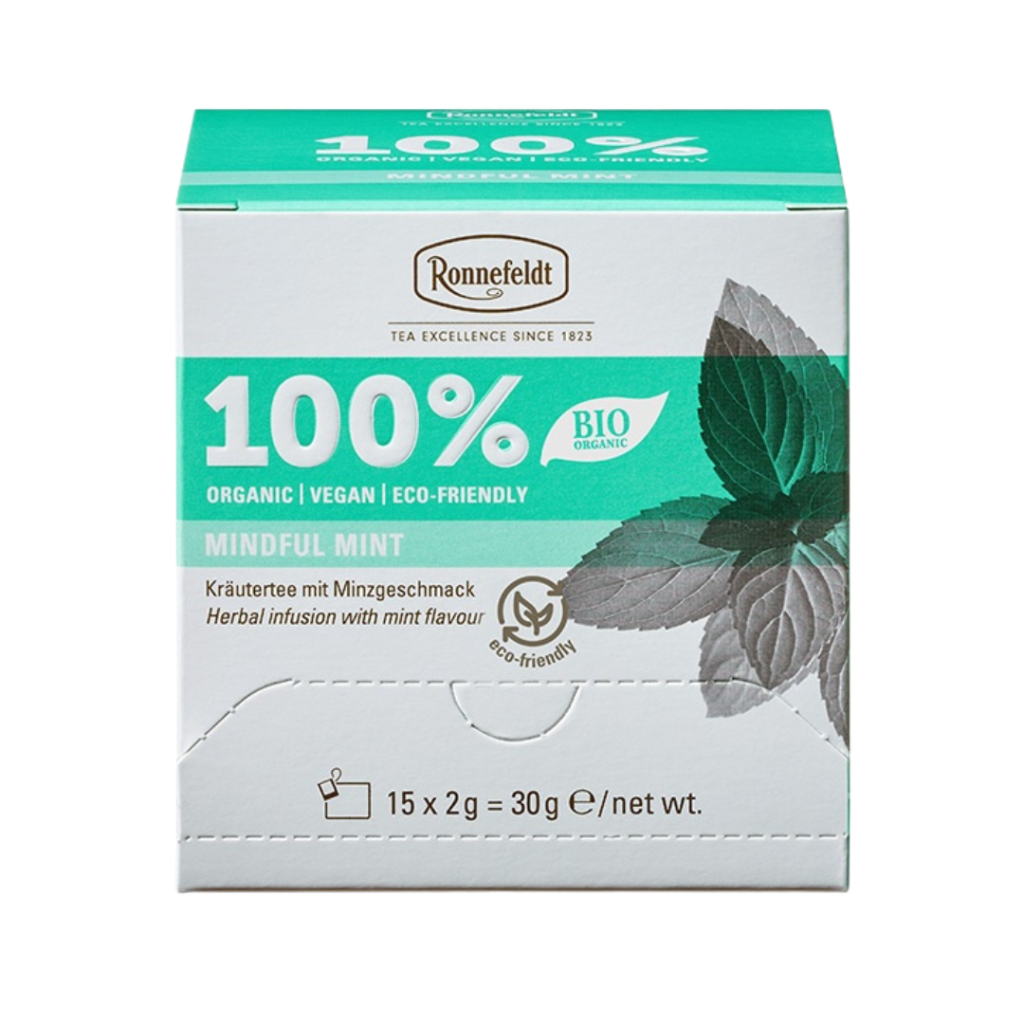 Ronnefeldt 100% Bio Organic Mindful Mint Herbal Infusion x 15 Sachets ...