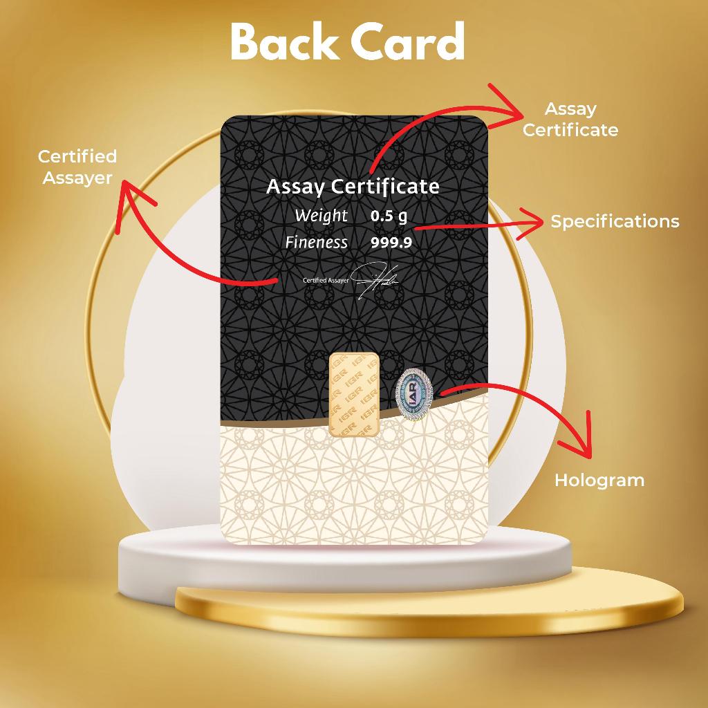 0.5g Gold Bar IGR 999.9 - Emas 24K LBMA Certified (Gold Investment ...