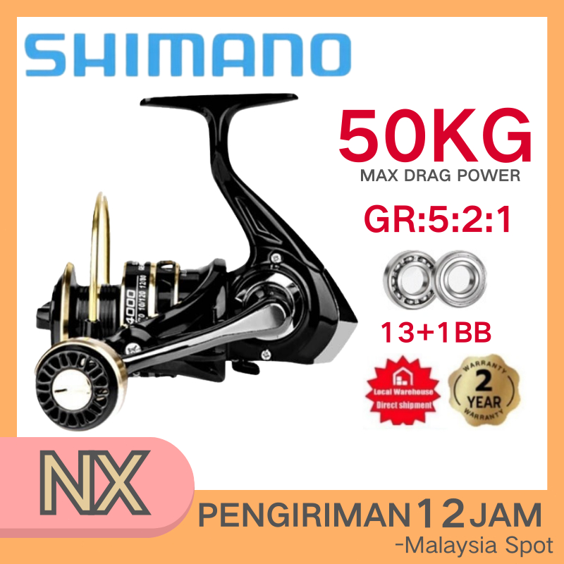 Reel pancing logam penuh reel spinning mesin mancing casting fishing ...