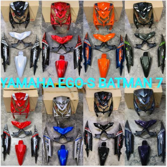 YAMAHA EGOS BATMAN 7 BODY COVER SET WITH SIAP STICKER TANAM 2K CLEAR ...
