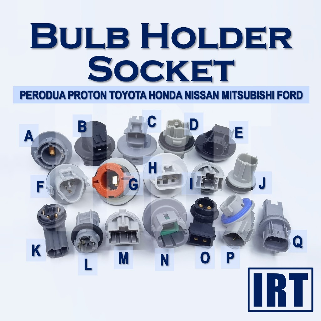 Bulb Holder Connector Socket Toyota Honda Ford Hilux Vigo Kancil Saga ...