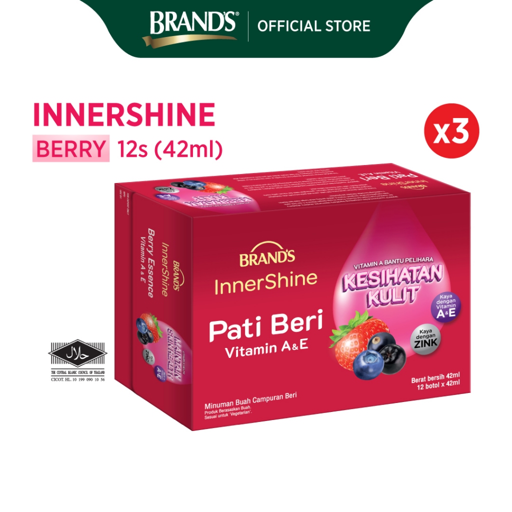 BRAND'S InnerShine Berry Essence (12's x 42ml x 3 Packs) | Shopee Malaysia