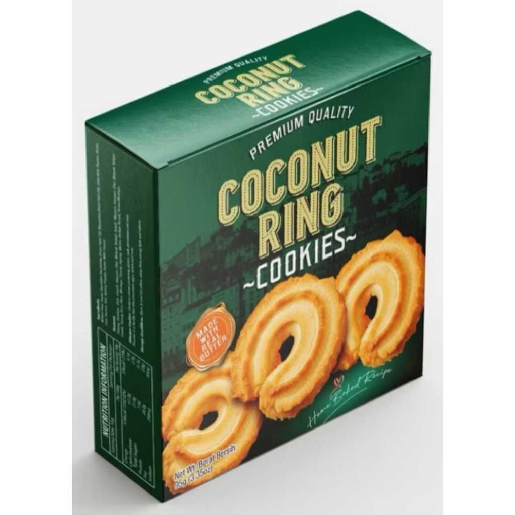 Premium Quality Coconut Ring Cookies 95g | Shopee Malaysia