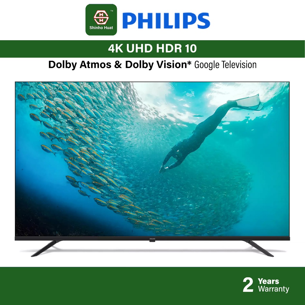 Philips 43 50 55 65 Inch 4K UHD HDR Google TV 43PUT7129 50PUT7129 ...
