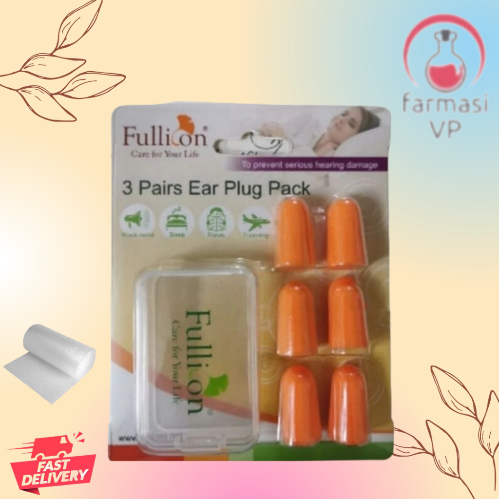 Fullicon 3 Pairs Ear Plug Pack (with plastic container) | Shopee Malaysia