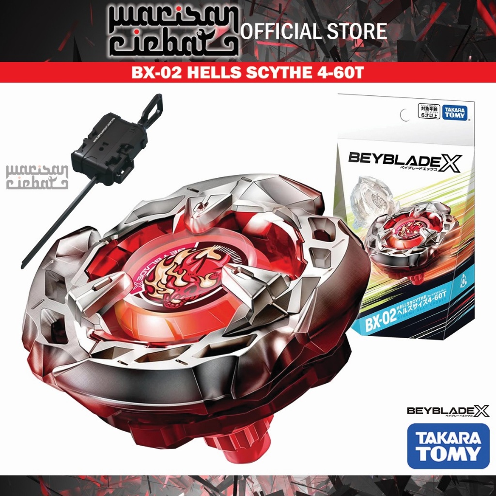 Takara Tomy Beyblade X BX-02 Starter Hells Scythe 4-60T | Shopee Malaysia