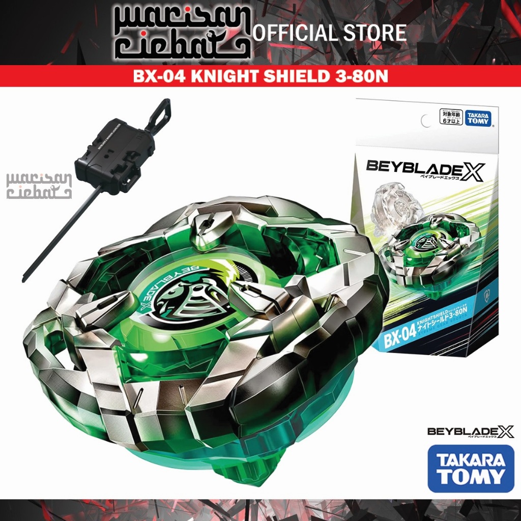Takara Tomy Beyblade X BX-04 Starter Knight Shield 3-80N | Shopee Malaysia