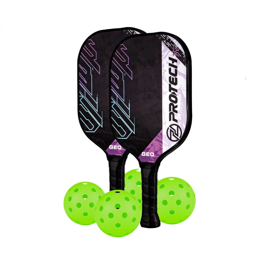 Protech XP Pickleball GEO Series (1 Paddle and 2 Balls)(Starter pack ...