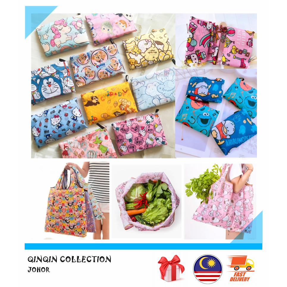 L size Foldable Recycle Shopping Bag Eco-Waterproof Tote Bag Reusable ...