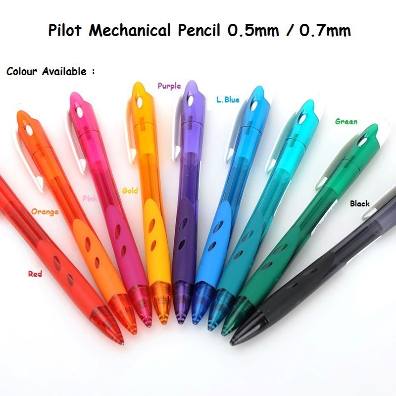 Pilot Rexgrip Mechanical Pencil Pensel Tulis Pensil Tekan Stationary ...