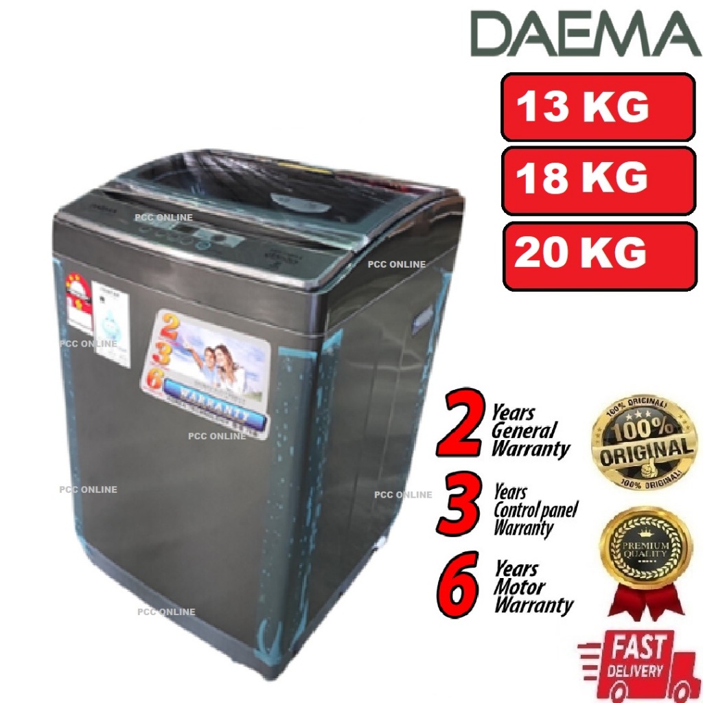 DAEMA WASHING MACHINE FULLY AUTO / MESIN BASUH AUTO (DWF-1399XLE 13KG ...