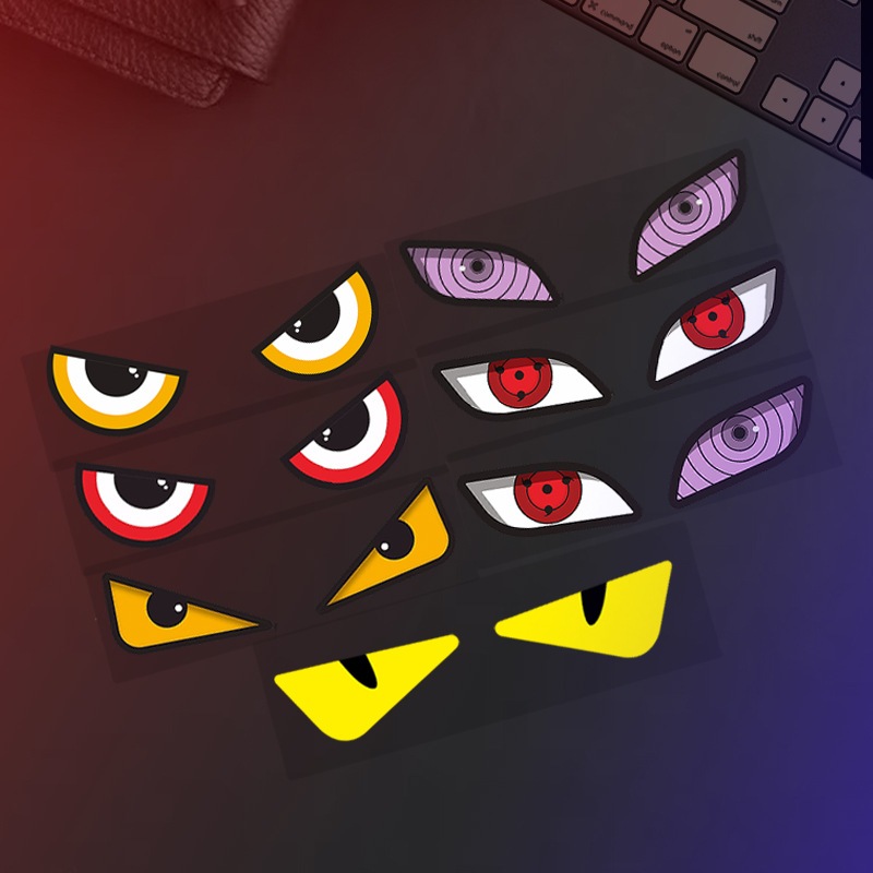 Anime Naruto Figure Motorcycle Sticker Madara Rinnegan Eyes Stickers ...