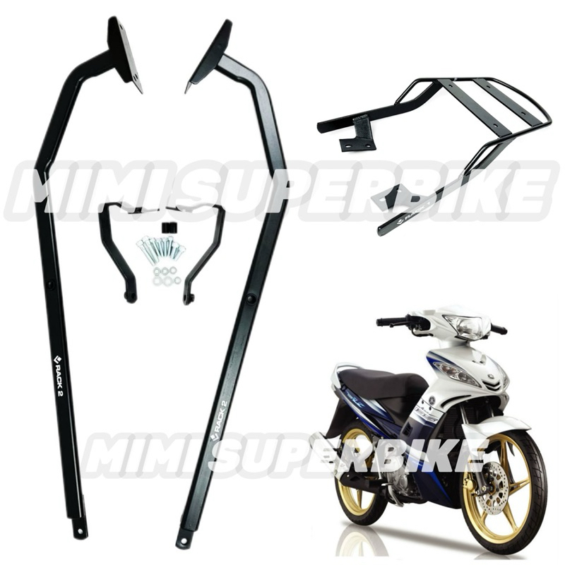 (BUATAN MALAYSIA) YAMAHA LC135 V1 MONORACK HEAVY DUTY RACK 2 LC OLD J ...